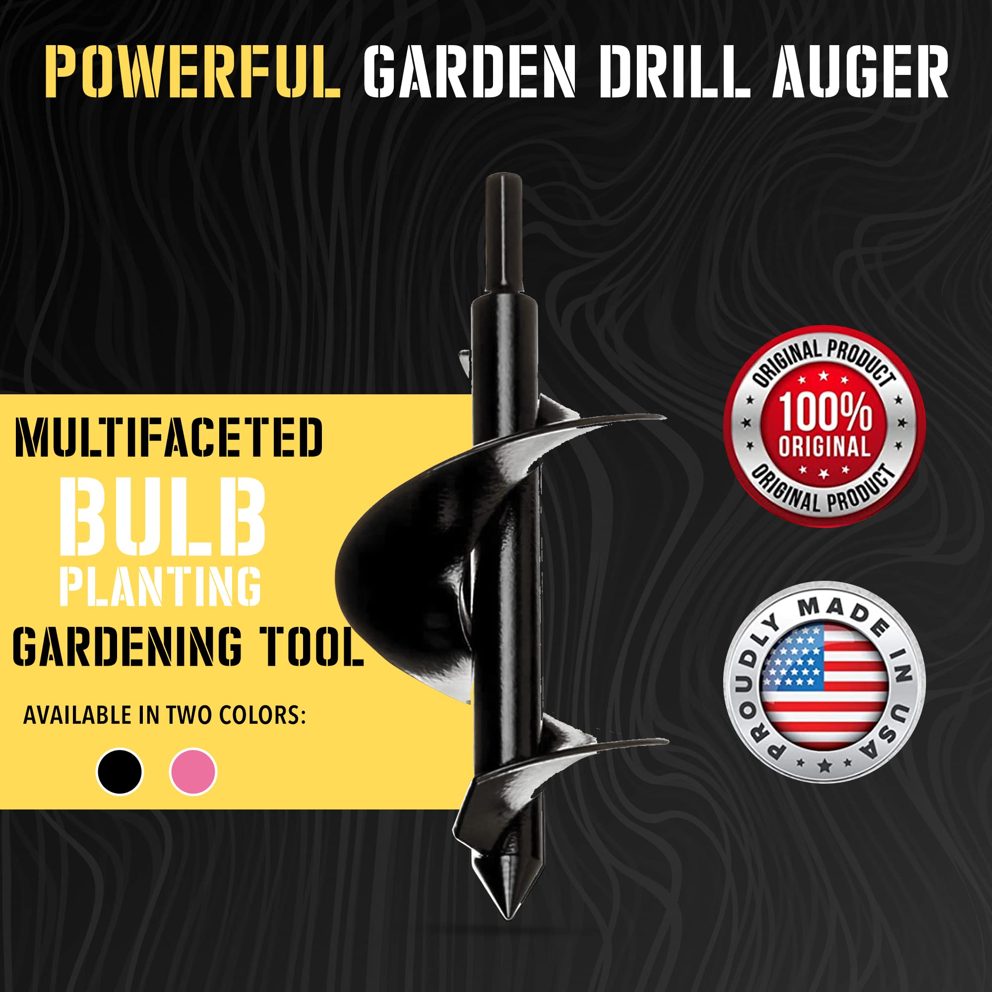 Power Planter 100% USA Made 3"x7" Bulb & Bedding Plant Auger