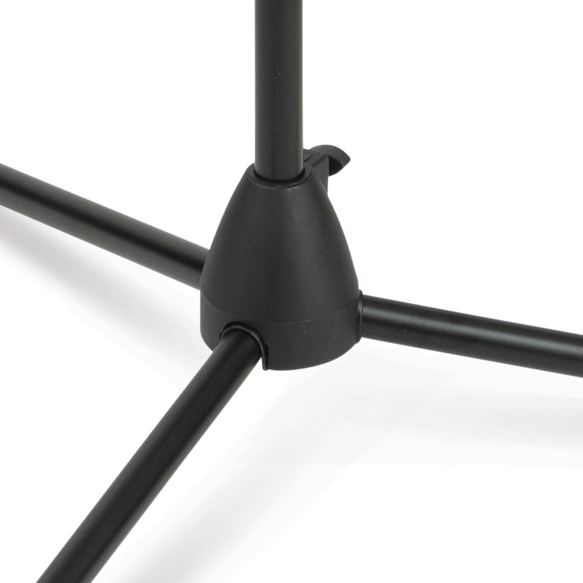 On-Stage MS7701TB Telescoping Euro Boom Mic Stand (Setup for Vocal and Instrument Microphones, Adjustable Height, Angle, and Length, Portable, Folding, Tripod Base, 5/8″-27 Threading, Steel, Black)