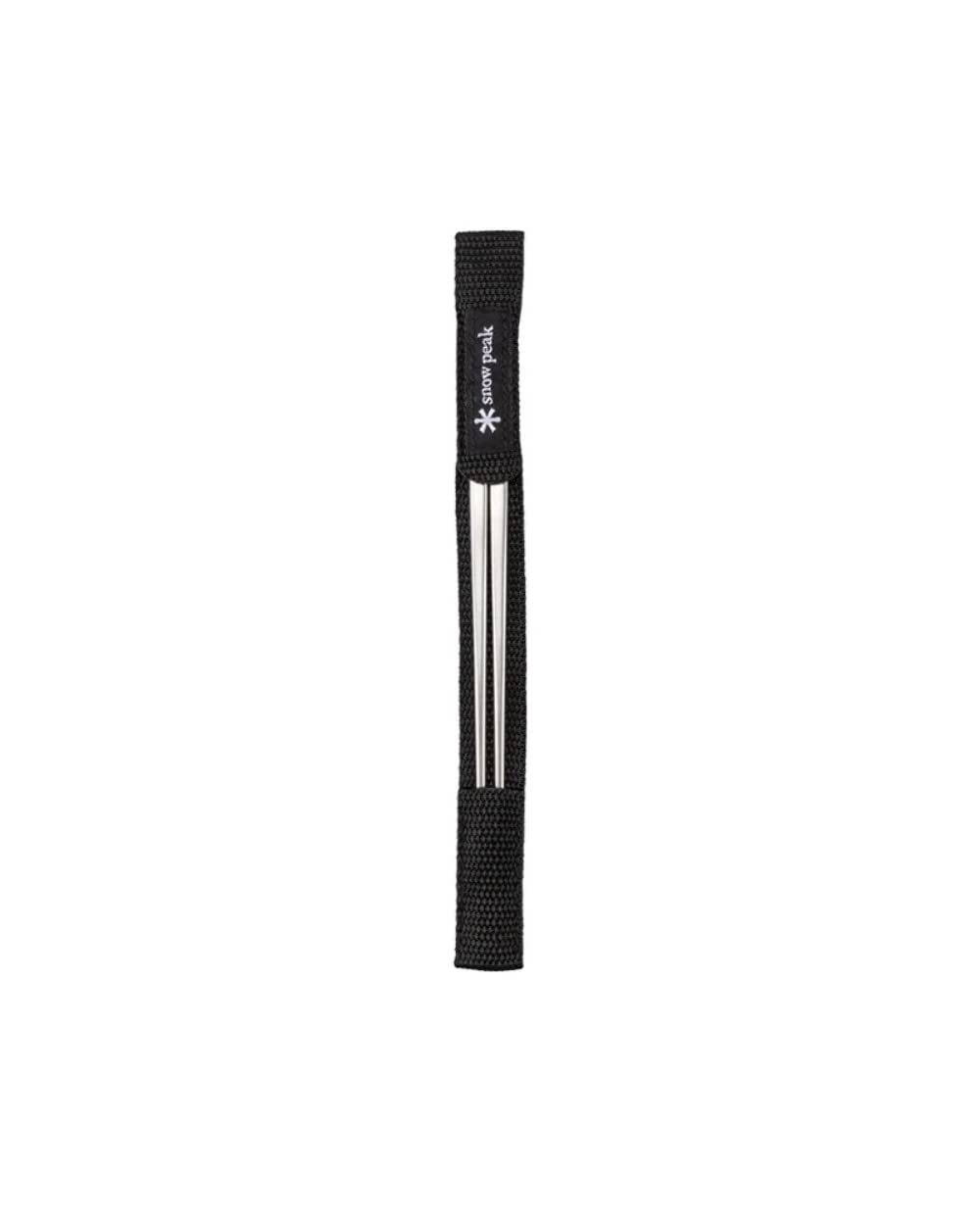 Snow Peak Titanium Chopsticks - Essential & Durable Camping Cutlery - Titanium Chopsticks with Carry Case for Convenient Storage & Packing - Utensils for Camping, HIking & Home