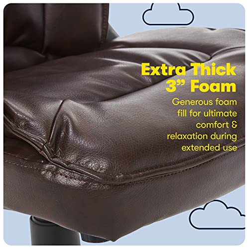 Serta Style Comfort Leather Hannah I Office Chair, Biscuit