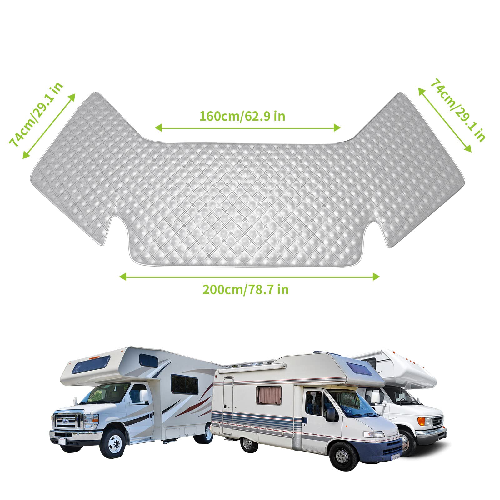 RVMATE RV Class C Windshield Cover Only for Class C Ford 1996-2016, RV Front Window Cover, Motorhome Window Cover