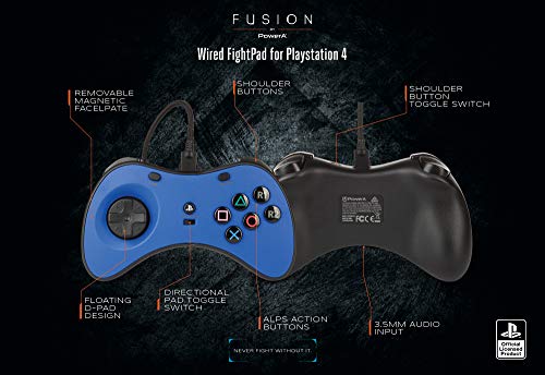 PowerA FUSION Wired Fightpad for PlayStation 4, console, Fighting Game, Gamepad, game controller, officially licensed