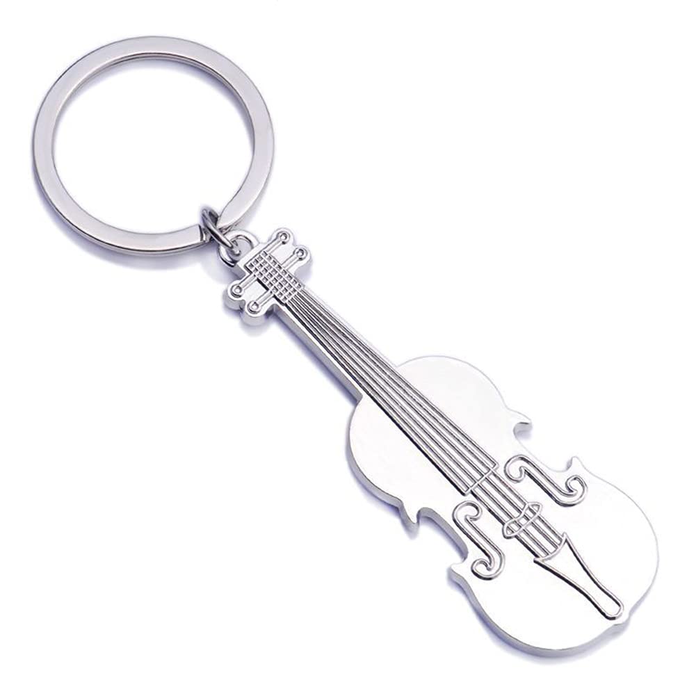 YALLNASL Violin Cello Gifts Keychain for Women Men Music Note Violin Key Ring christmas birthday Gifts for Violin Lovers Players Musicians Creative Gifts for Dad Sister Husbnad BFF