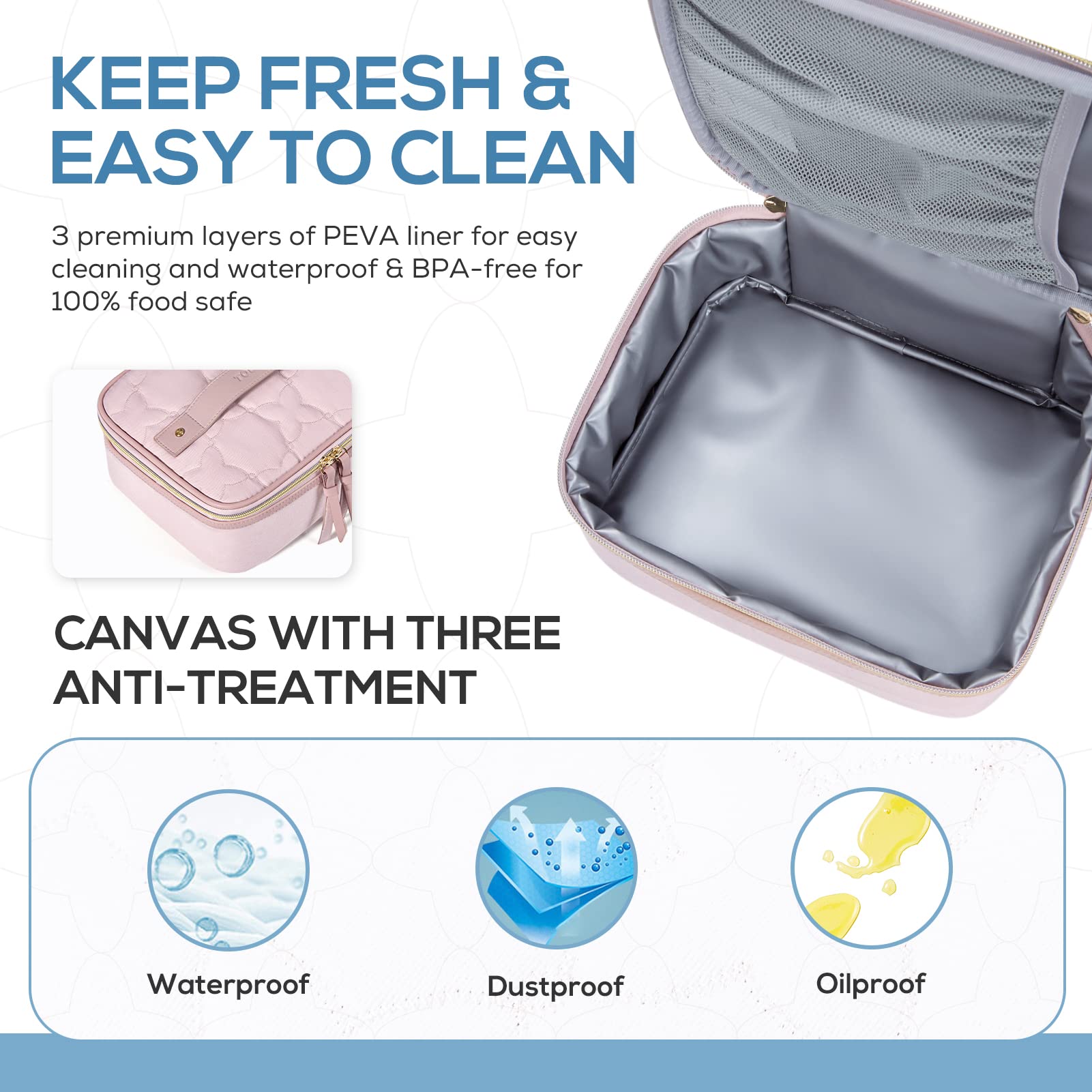 TOURIT Lunch Bag and 2 Ice Packs Bargain Perfect Combination