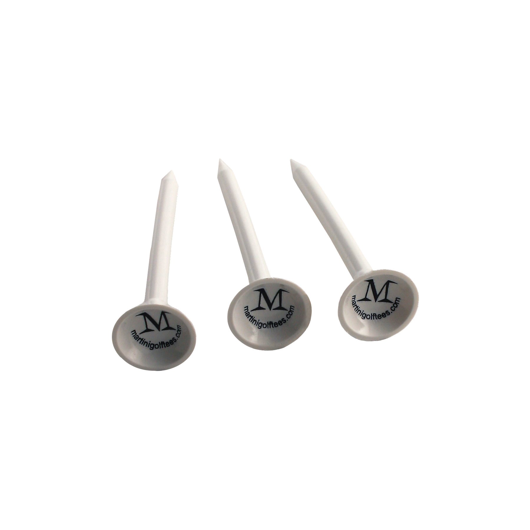 ProActive Sports Martini Golf 3-1/4" Durable Plastic Tees 5-Pack (White)