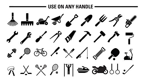 Silicone Rubber Grip Wrap for Tool Handles, Fitness and Sports Equipment - White, 1.7mm x 60in, One Size