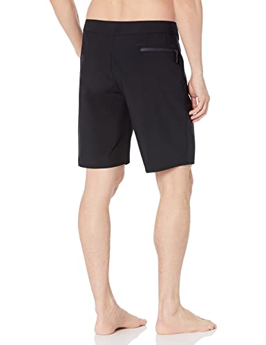 Quiksilver Men's SURFSILK Kaimana 20 Boardshort Swim Trunk, Black, 32