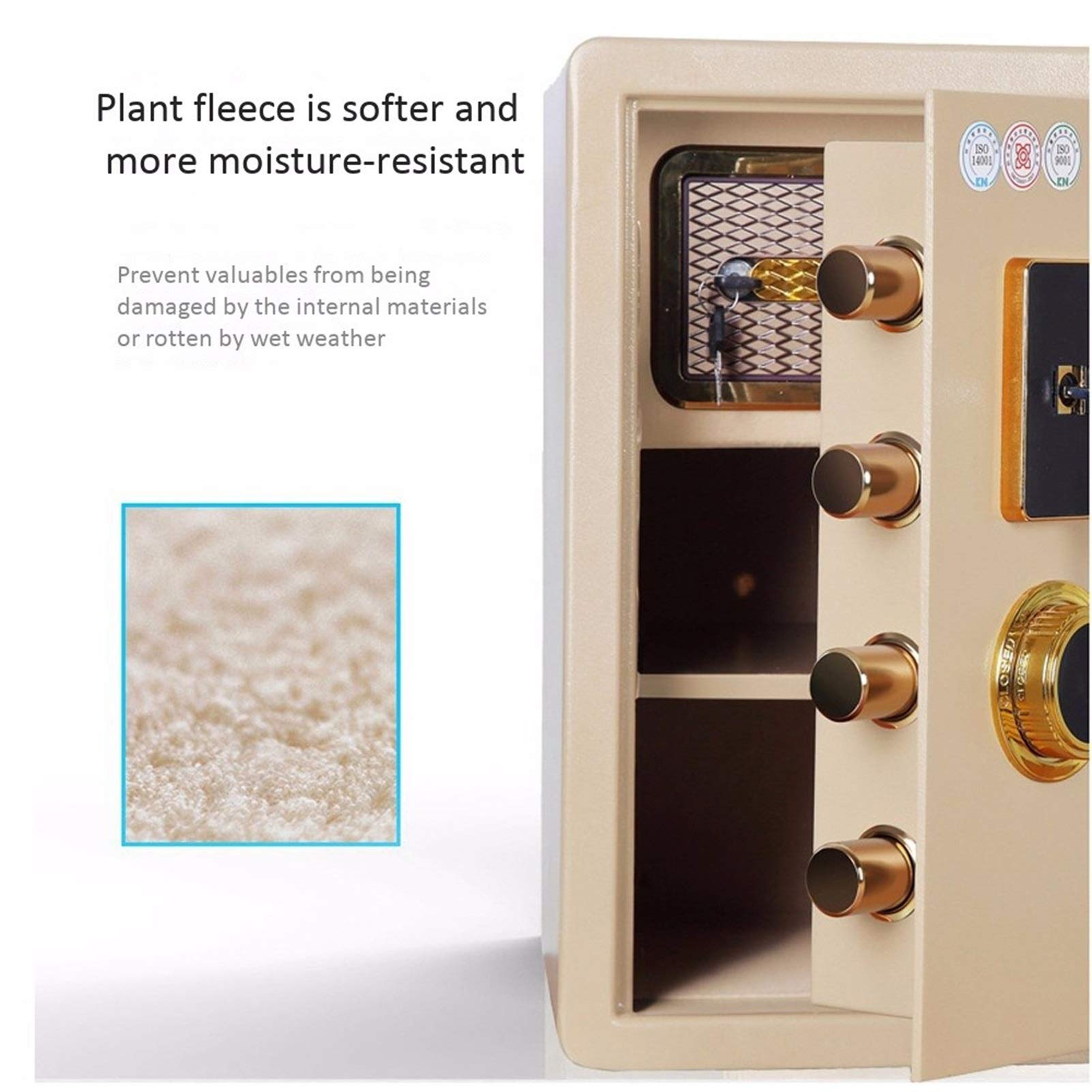 WELZIE Digital Security Safe Box, Large Home Electronic Keypad Safe, Security Safe Box, with Dial Special Own Interior Lock Box Safe, for Money and Document
