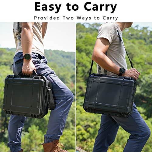 Professional Hard Case for DJI Air 2S with Strap Shockproof Waterproof Case Compatible with DJI Mavic Air 2, Smart Controller, Batteries,Charger, Lens Filter Case, Propellers