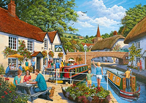 Ravensburger Waterside Tavern Jigsaw Puzzles 1000 Pieces for Adults and Kids Age 12 Years Up