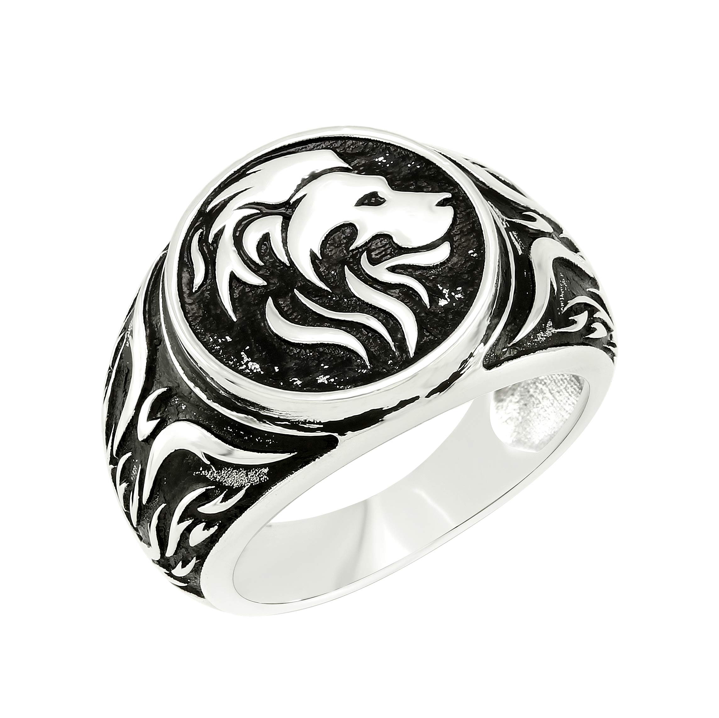 Sterling Silver Ring, Lion Ring Silver, 925 Silver Ring, Ring Size 11 Sterling Silver