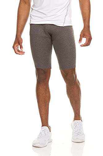 Russell Athletic Mens Dri-Power 9 Inch Compression Short, Black Heather, XX-Large