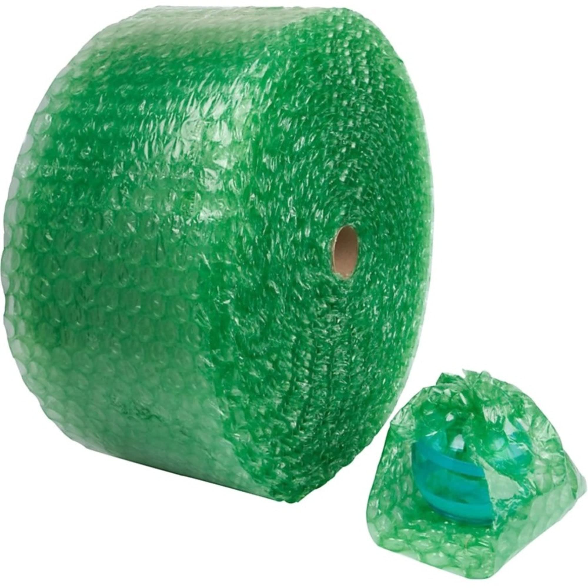 Office Depot Bubble Roll, 1/2in. Thick, 30% Recycled, Green, 12in. x 125ft., 36034-OD