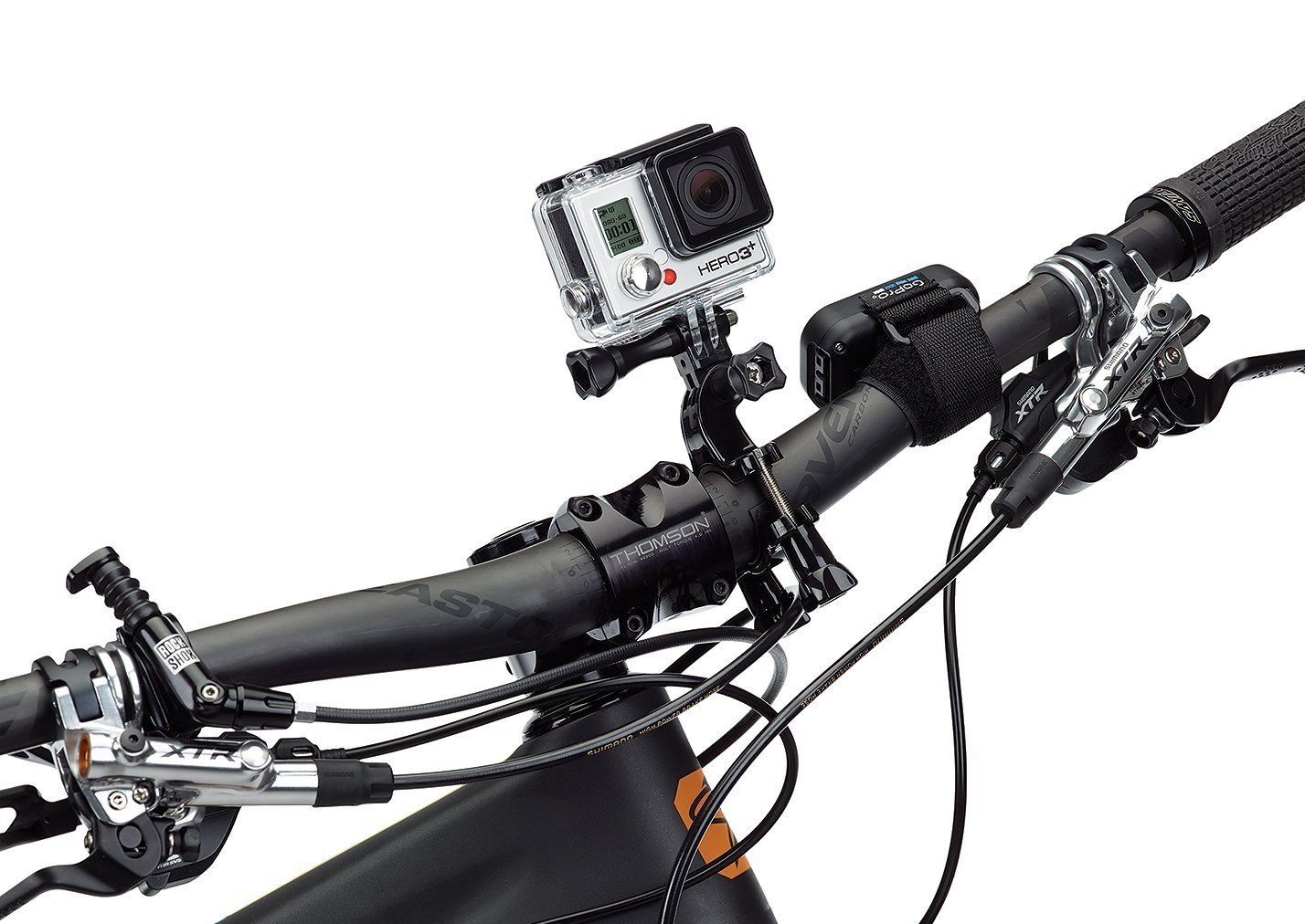 ProGear Bicycle Handlebar Seatpost Mount with 3 Way Adjustable Arm for GoPro Hero 4/3+/3/2/1