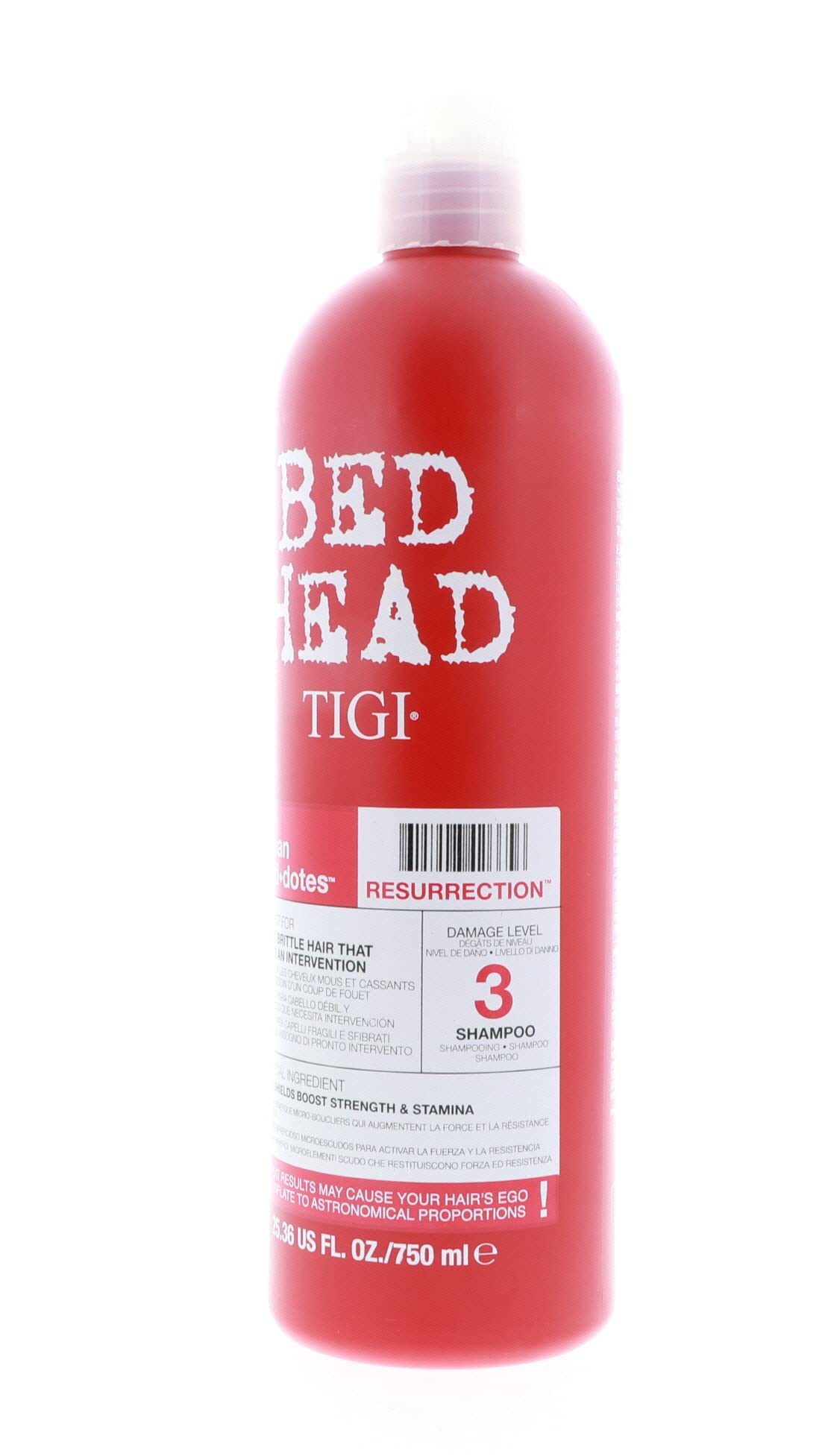 Tigi Bed Head Urban Antidotes Resurrection Shampoo Damage Level 3 25.36 Oz (Pack Of 2)