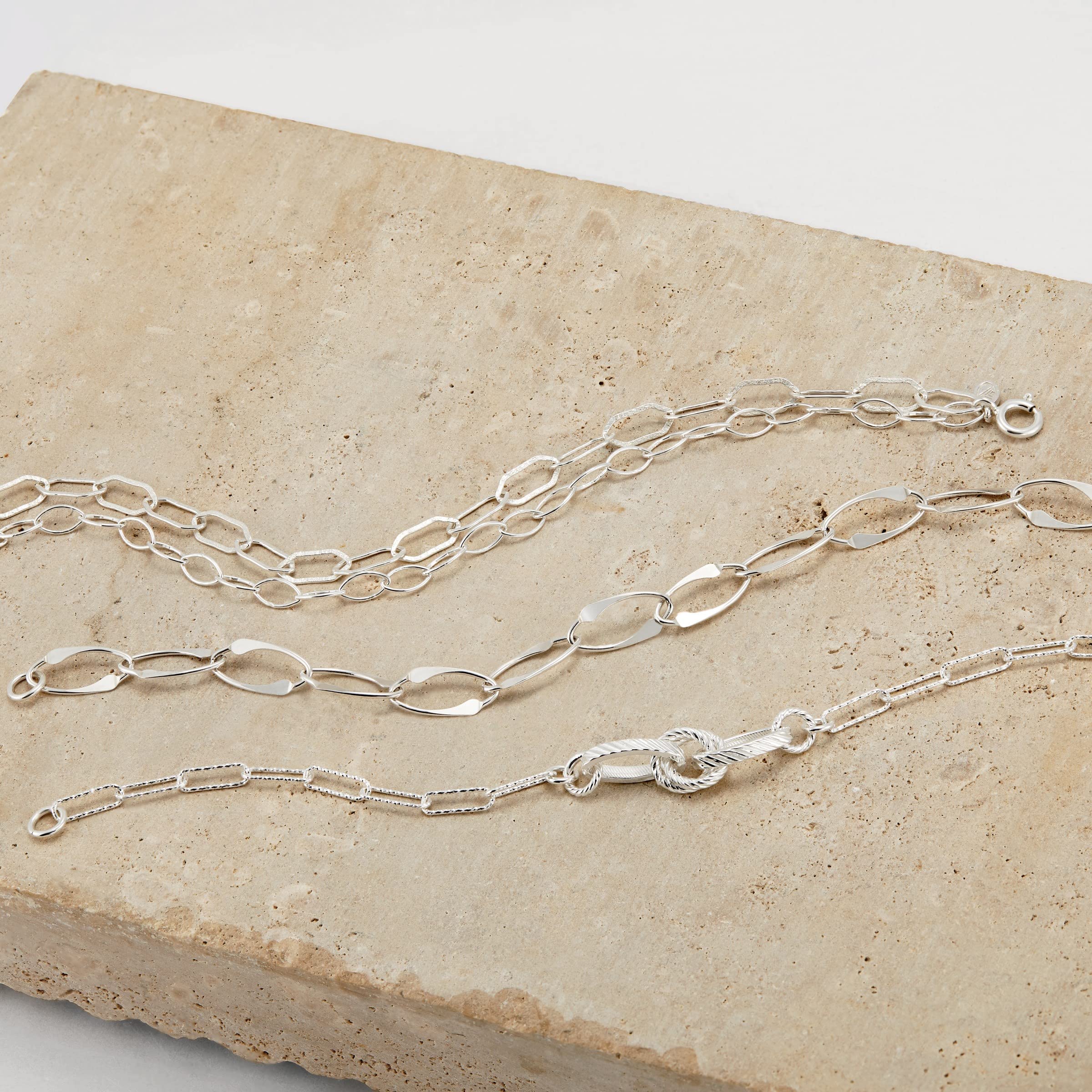 Silpada 'Together Forever' Chain Bracelet in Sterling Silver, 7.5"