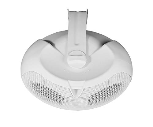 Rockville D4-8 White Dual 4" 8 Ohm Wall Mount Swivel Outdoor Home Patio Speaker