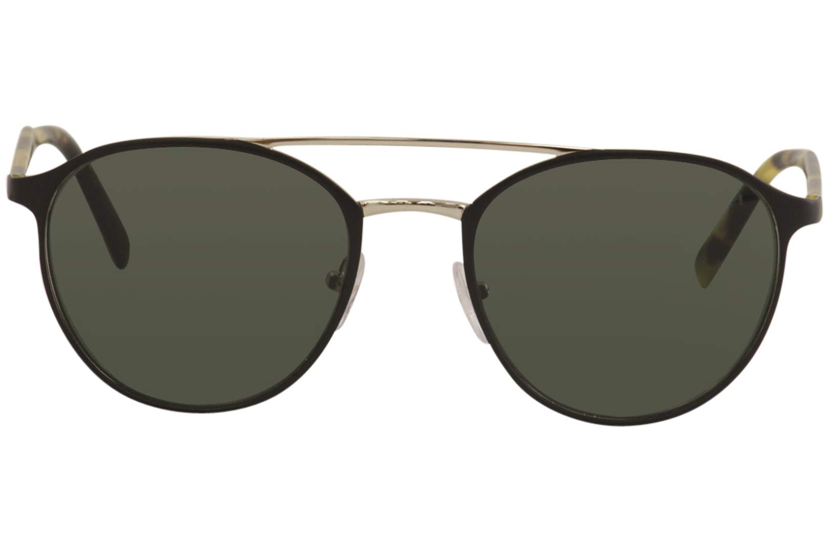 Prada PR 62TS - 5243O1 Sunglasses CONCEPTUAL TOP MATTE BLACK ON SILVE w/GREEN 54mm