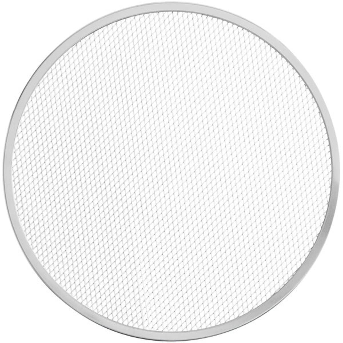 TrueCraftware Set of 2 Aluminum 16β Pizza Baking Screen Seamless Rim- Bakeware Pizza Screen Round Pizza Pan Pizza Tray Baking Tray Round Baking Tray for Home Kitchen Pizzeria & Restaurants