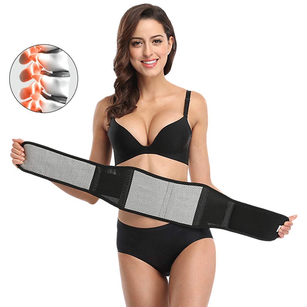 TANGIST Lumbar Brace-Lower Back Support Belt,Adjustable Self-Heating Magnetic Therapy Belt for Pain Relief and Injury for Men Women (Size : XL)