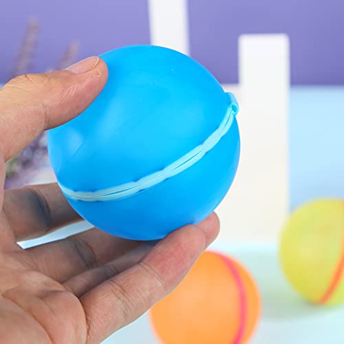 Reusable Water Balloons,Multicolor Water Balls 4 PCS,Quick Fill Self Sealing Water Bombs Balloons,Yard Games,Water Fight Waterfall Ball Toys
