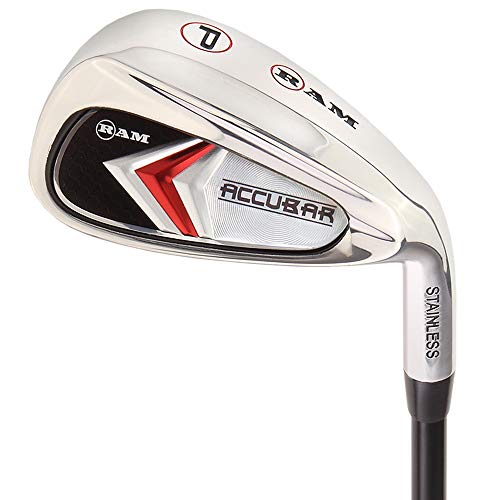Ram Golf Accubar Mens Right Hand Clubs Iron Set 6-7-8-9-PW with Hybrids 24° and 27° (All Graphite - Standard Length, Regular)