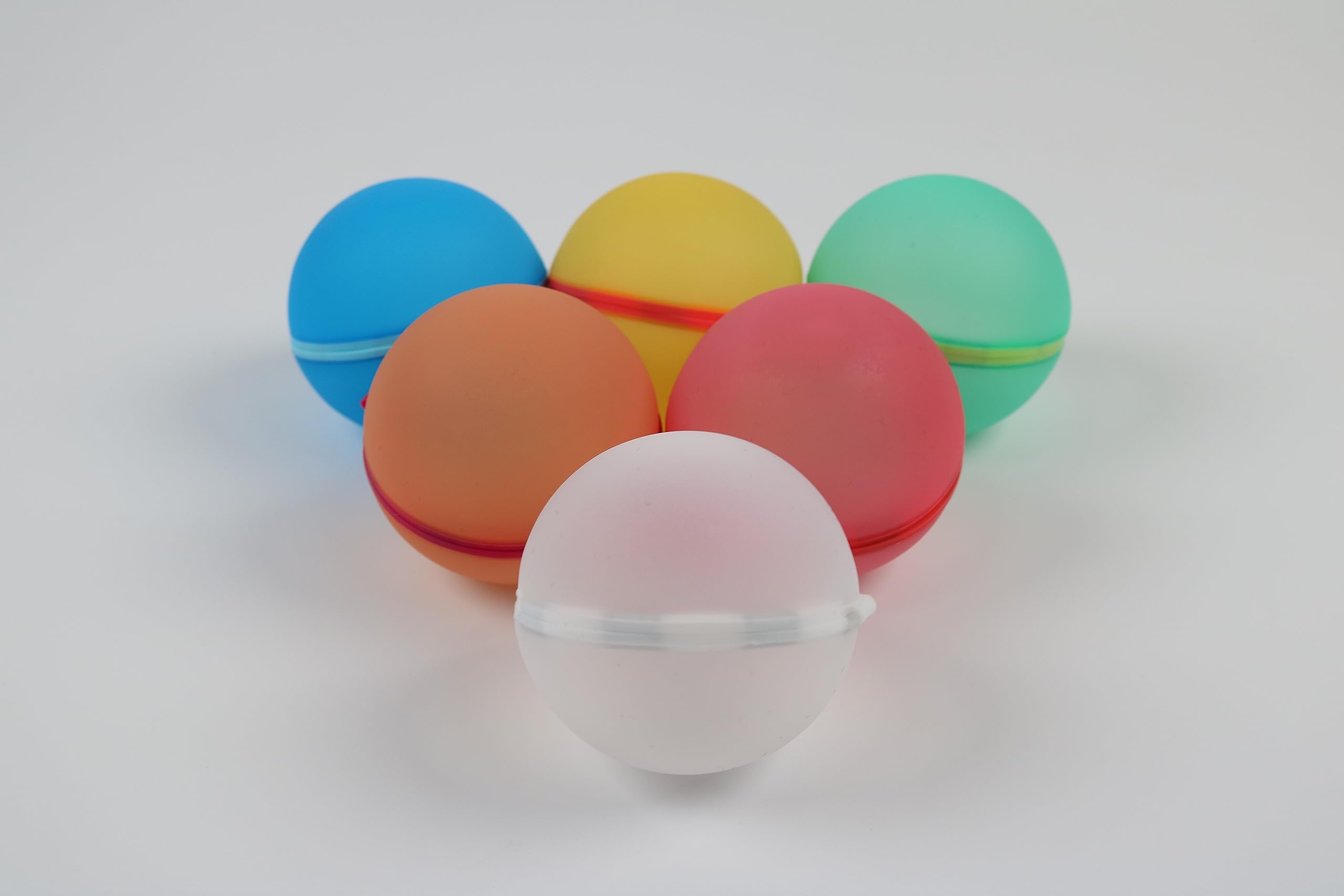 Reusable Water Bomb Balloons | Self Closing Soft Silicone Ball Bath Toy | Outdoor Water Splash Activity for Boys and Girls (6-pack)