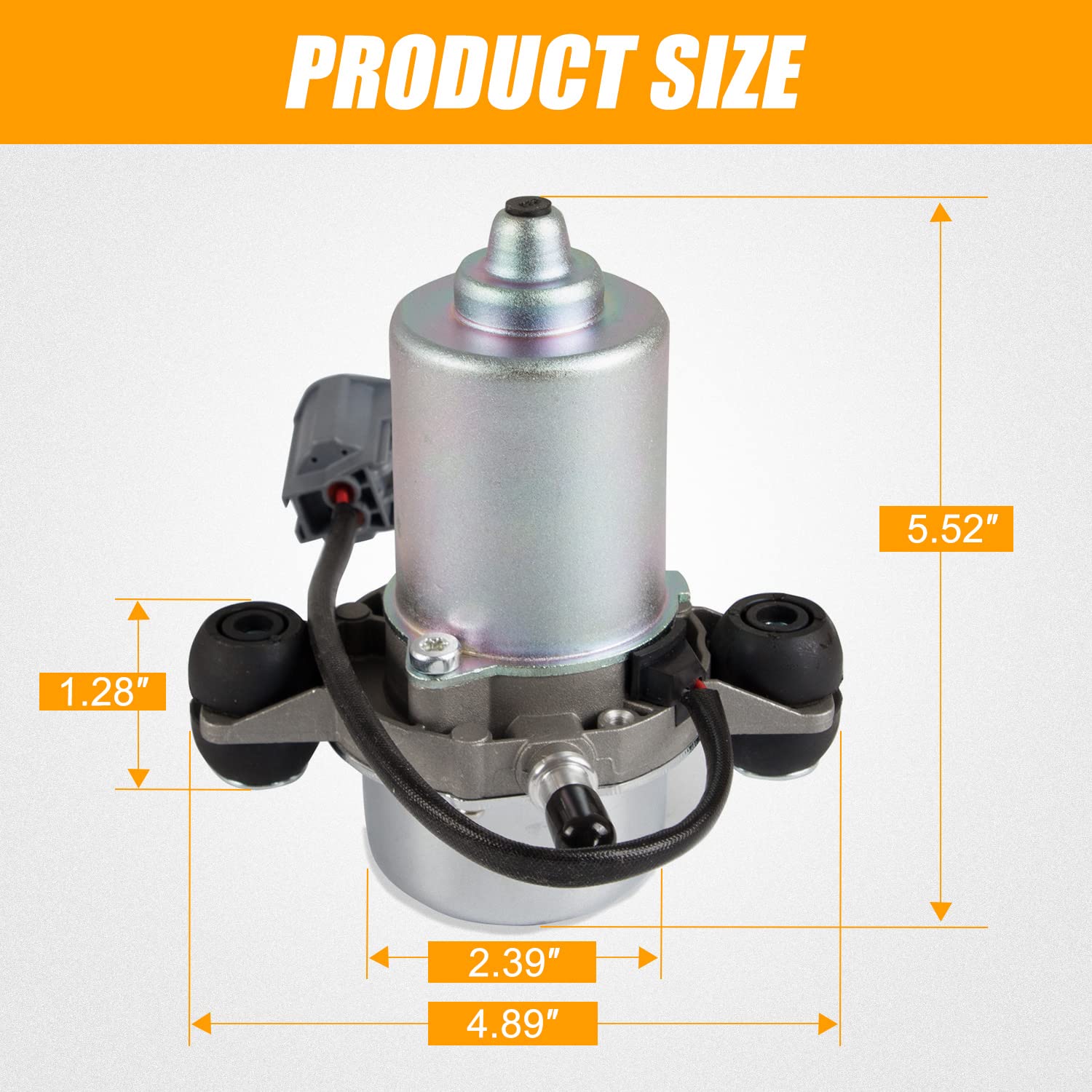 RANSOTO 20804130 Power Brake Booster Auxiliary Pump Electric Vacuum Pump Assembly Compatible with Chevrolet CAMARO VOLVO V40 CTS Replace Part Number 31317530 009428081