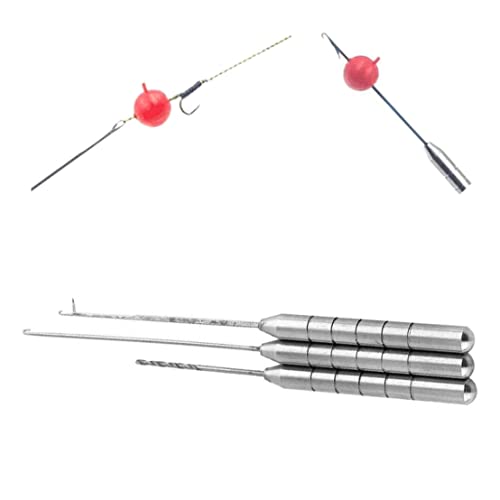 Tuimiyisou Bait Needles Stainless Steel Splicing Baiting Tackle Rig Tool Fishing Accessories 3PCS Fishing Accessories-Other Tool Accessories