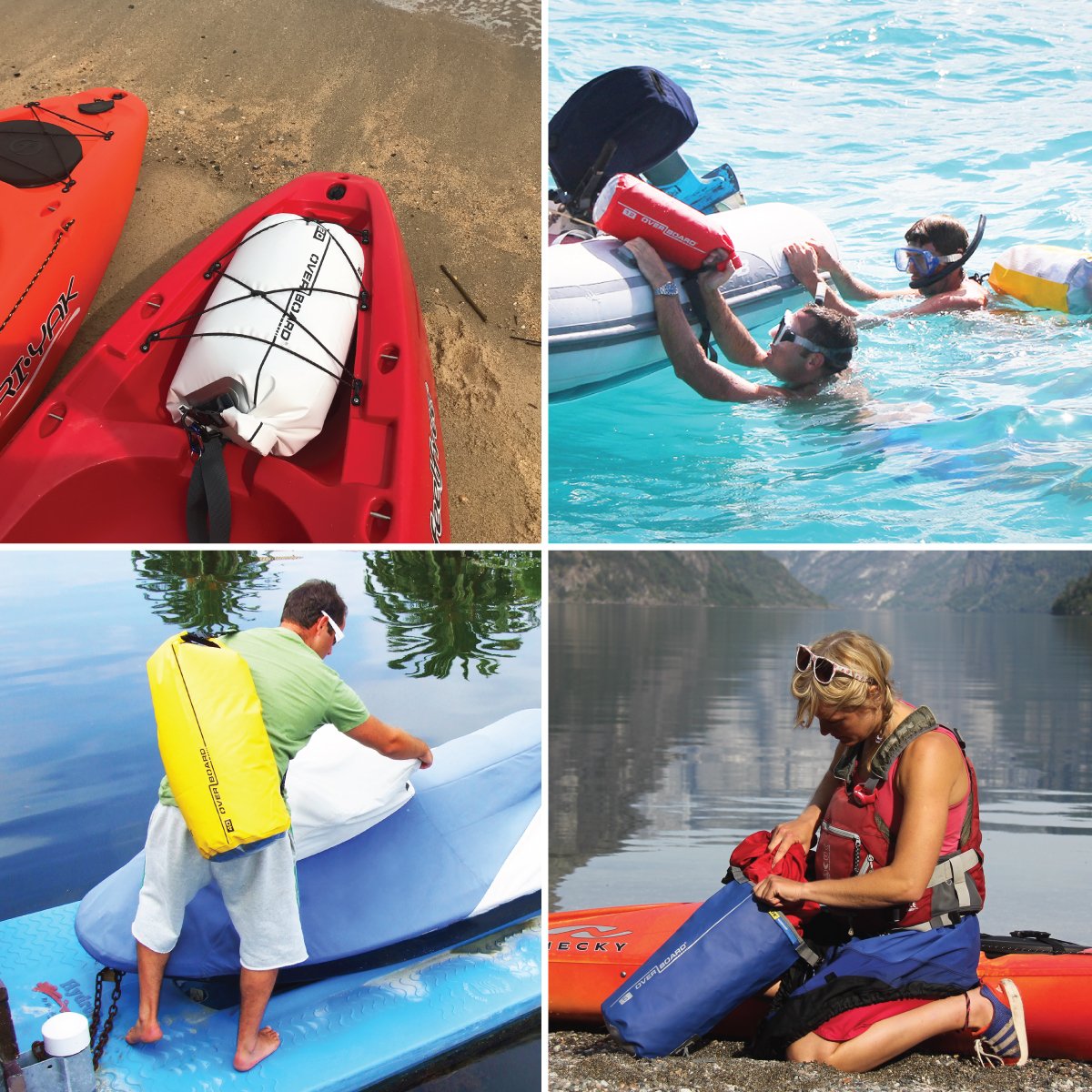 OverBoard Waterproof Dry Tube Bag, Red, 5-Liter