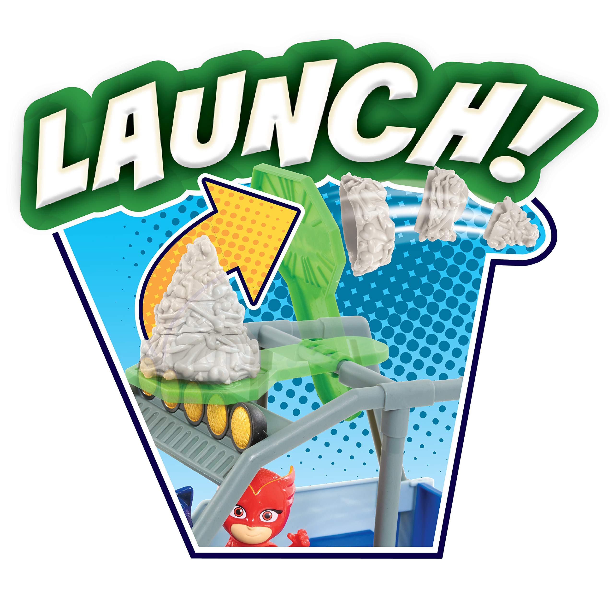 PJ Masks Dino Trouble Off Roader Rescue Vehicle, Includes Dinosaur and Catboy Figures