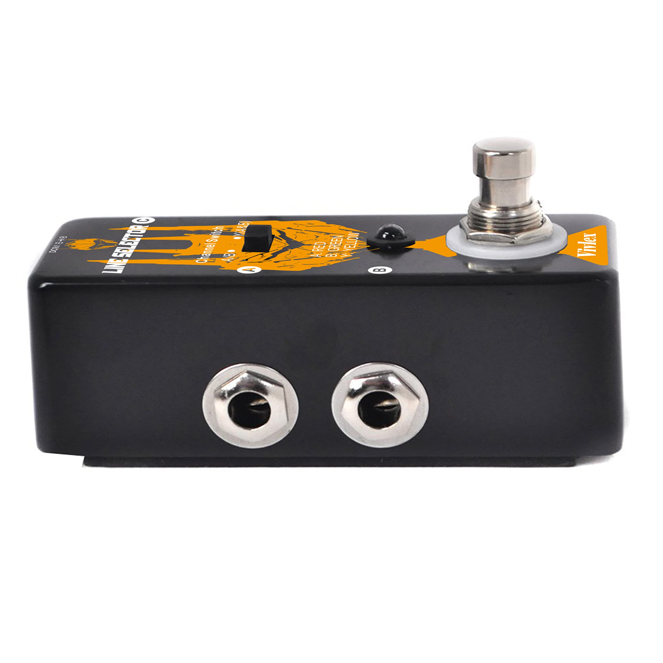 Vivlex ABY Switch Line Selector Selection Channel Pedal Mini AB Box Switcher Electric Guitar Amplifier Footswitch True Bypass