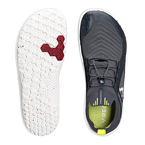Vivobarefoot Womens Primus Trail Knit FG Textile Synthetic Graphite Trainers 8 US