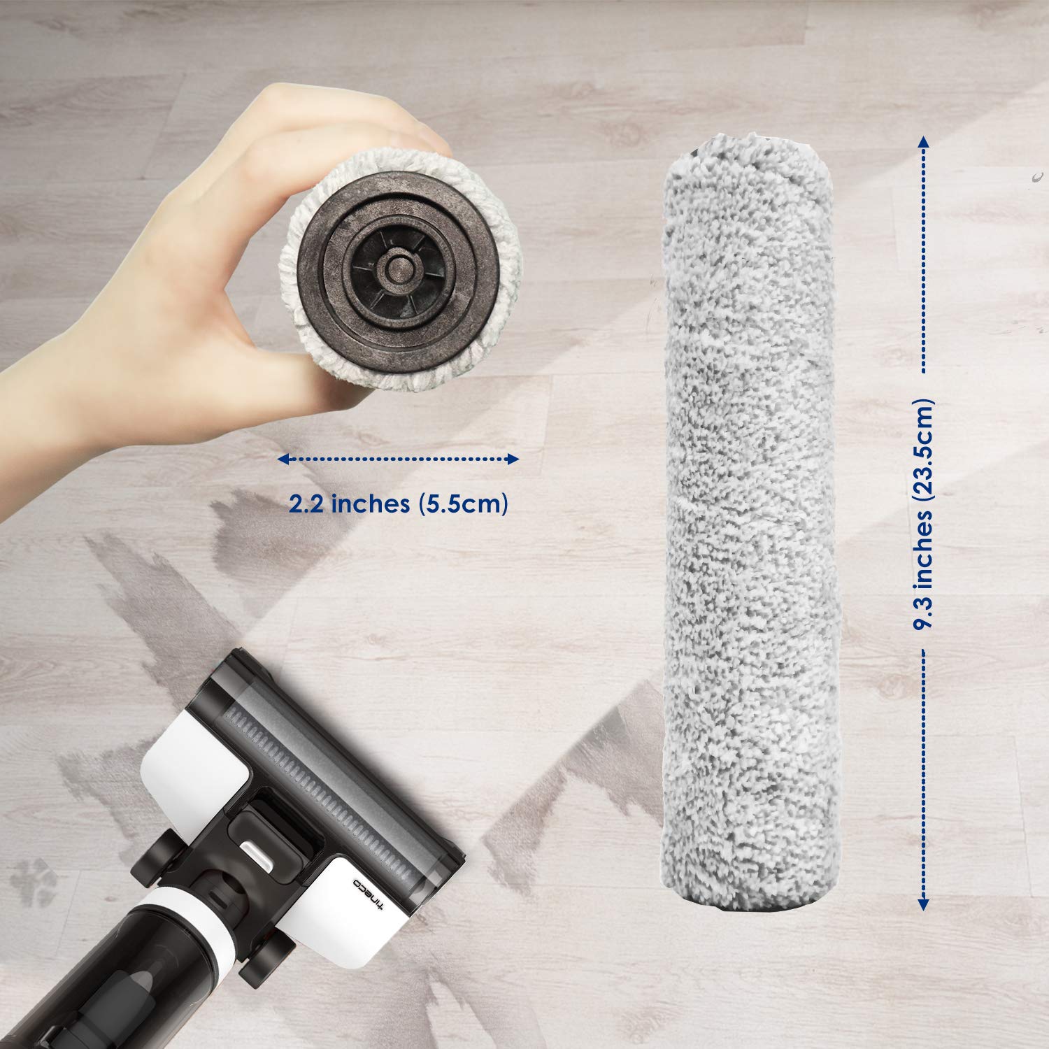 Tineco Replacement 2 HEPA Assembly & 2 Brush Roller Set for iFLOOR 3 Series, Floor ONE S3 Series, iFLOOR 5 Breeze Complete Cordless Wet Dry Vacuum Cleaner (Not Compatible with Any Other Model)
