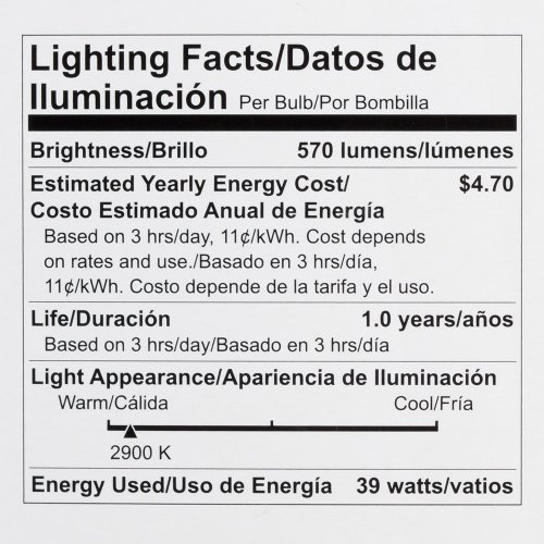 Philips 419424 Halogen PAR38 45 Watt Equivalent Flood Dimmable Standard Base Light Bulb