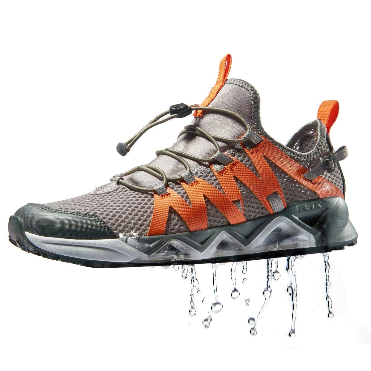 RAX Men's Quick Drying Slip-Resistent Aqua Water Hiking Shoes(10 US)