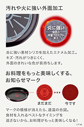 ティファール(T-fal) Ingenio Neo Pot and Pan Set, 10点セット, red (bordeaux)
