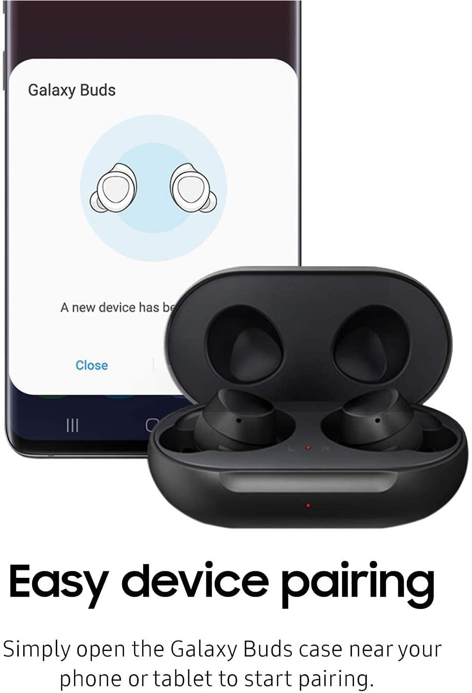 SAMSUNG Galaxy Buds SM-R170 True Wireless Bluetooth Earbuds w/10w Wireless Mat (US Retail Packing)