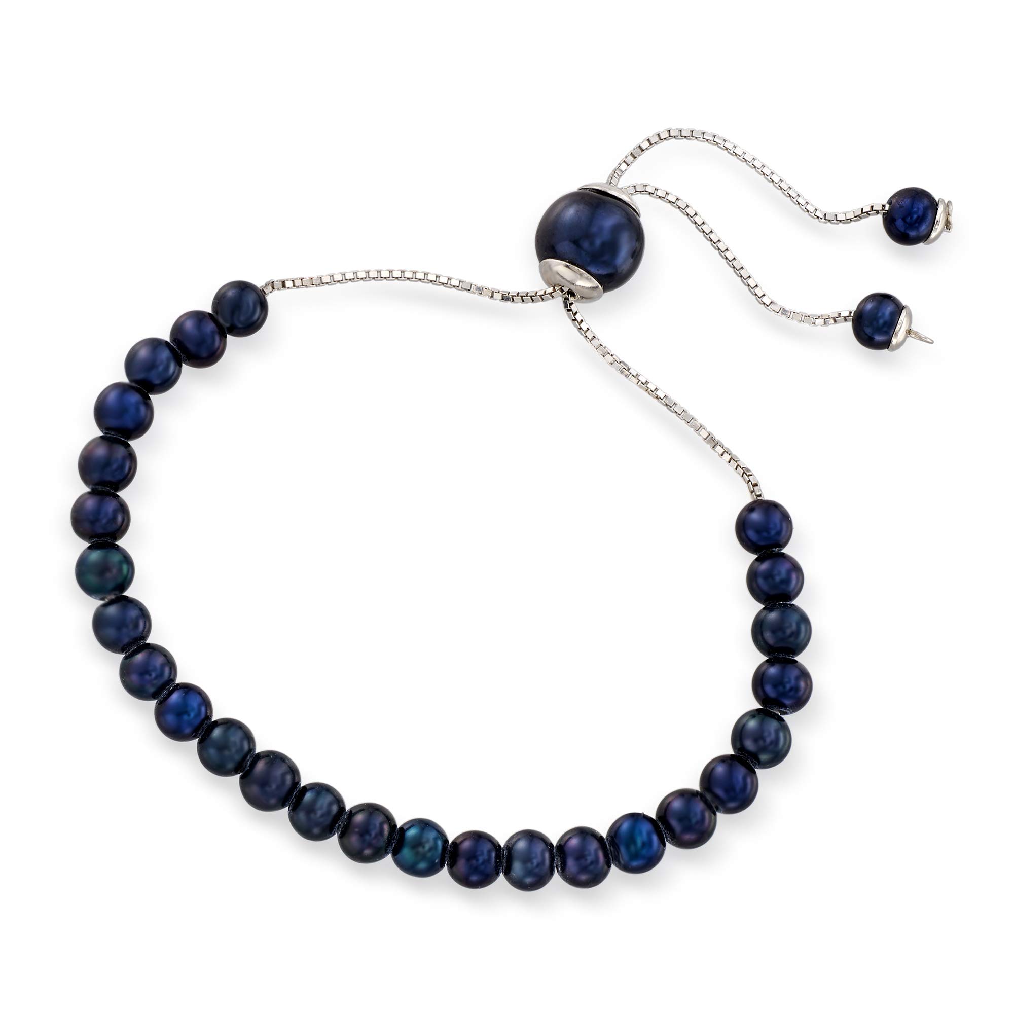 Ross-Simons 4-9mm Cultured Pearl and Sterling Silver Bead Jewelry Set: 3 Bolo Bracelets