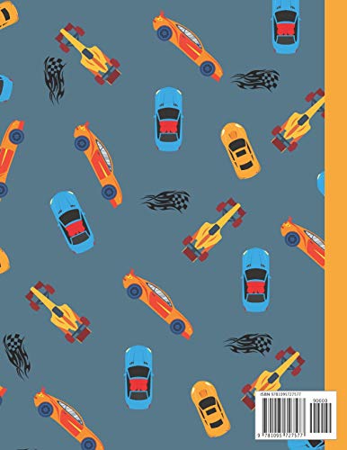 Race Car Sketchbook: Large Sketchbook with Bonus Coloring Pages 8.5" x 11", Drawing, Doodling and Coloring (Kids Drawing Books)