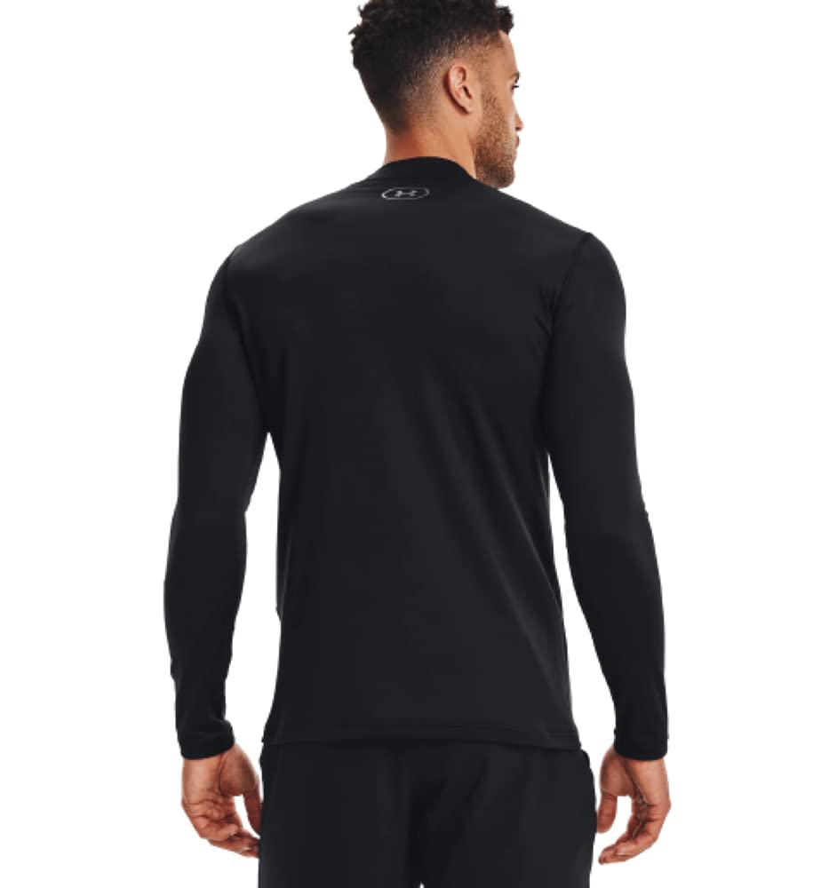 Under Armour Fitted ColdGear Mock Men’s Long Sleeve Shirt (Medium) Black