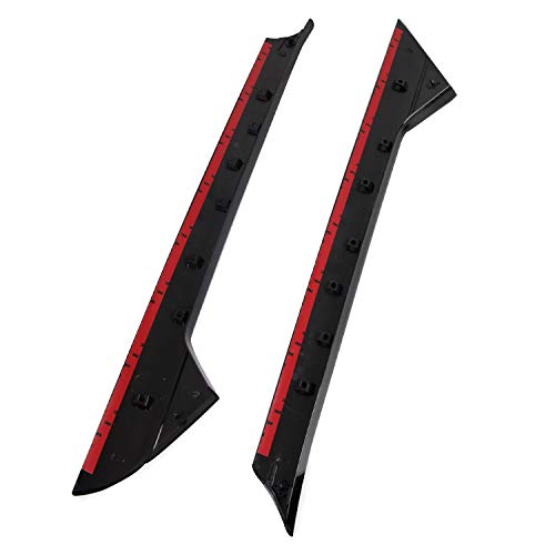 RANSOTO Front Windshield Outer Pillar Trim Molding Compatible with 2011-2019 Ford Explorer Windshield A-Pillar Molding Driver and Passenger Side Replaces BB5Z7803144AA BB5Z7803136AA