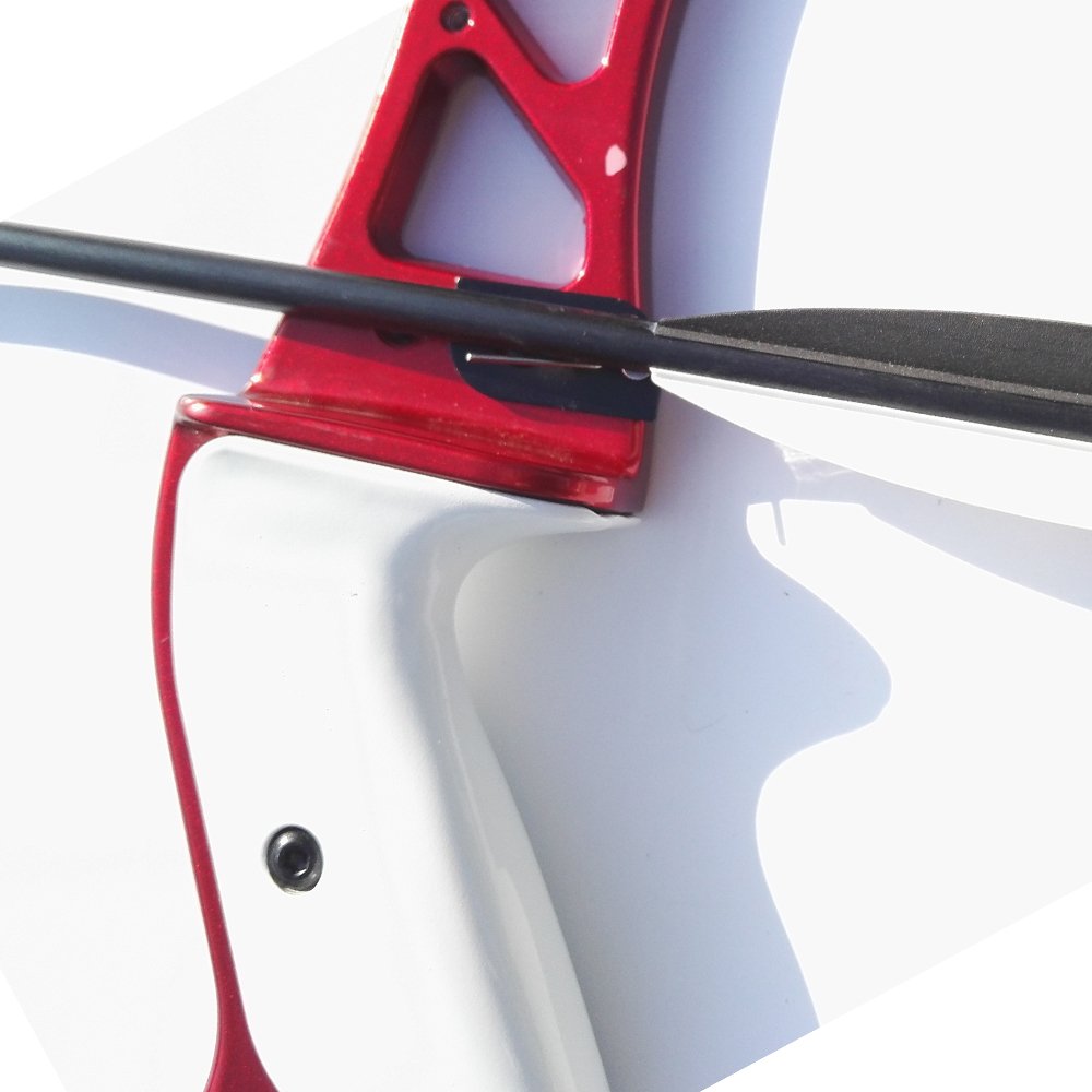 SHARROW Archery Magnetic Arrow Rest Stainless Steel Arrow Rest RH LH Recurve Bow Arrow Rest for Shooting Targeting Accessory (Right Hand)