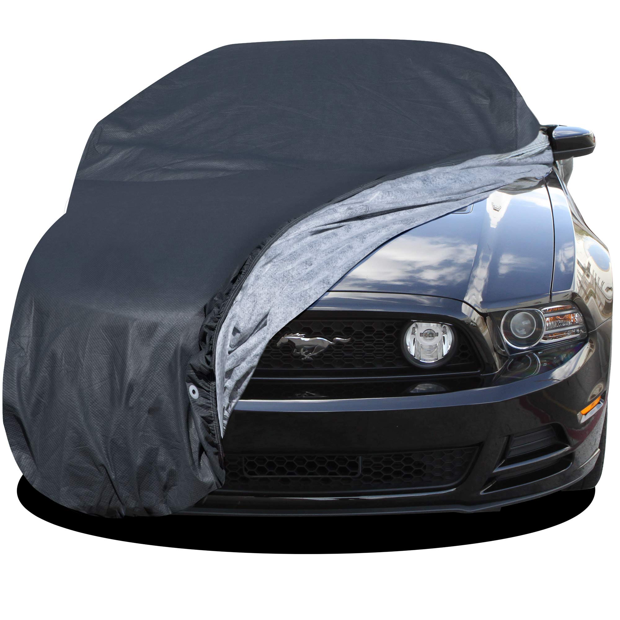 OxGord Custom Fit Car Cover for Select Ford Mustang - Water Resistant 5 Layers - True Mastepiece - Fits up to 180 Inches