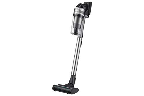 Samsung Jet 90 Cordless Stick Vacuum Long Lasting Battery and 200 Air Watt Suction Power, Complete with Telescopic Pipe, Titan Silver