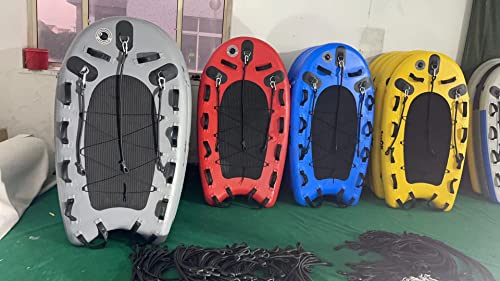 SAYOK Inflatable Floating Mat Rescue Board, Inflatable Surfing Board Inflatable Jet Ski Rescue Sled(68.9 x 37.4 x 5.9 inches, 1 Set)