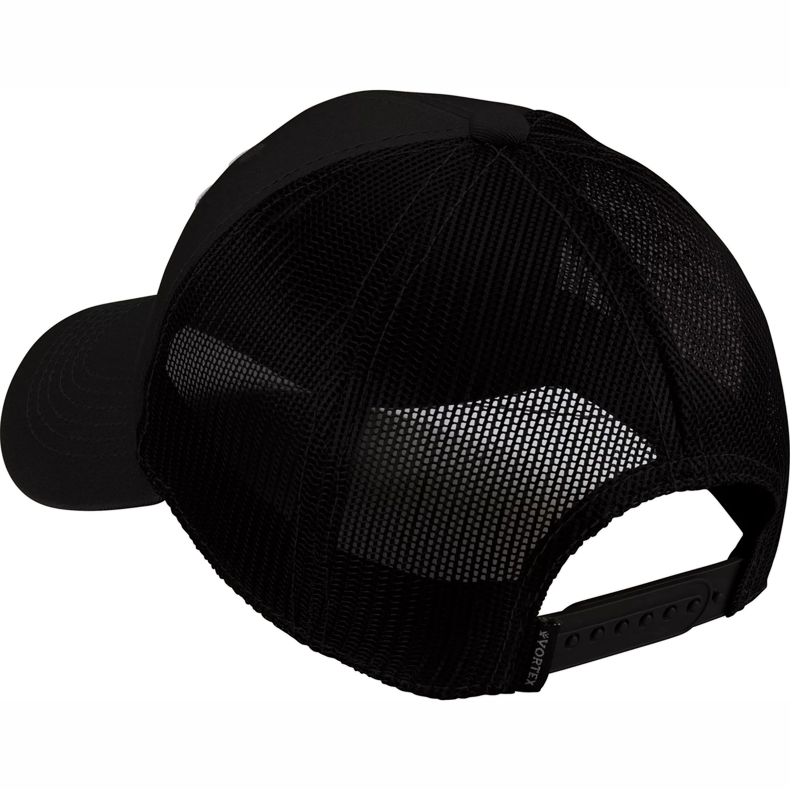 Vortex Men's Standard Logo Snap Back Caps, Black, One Size