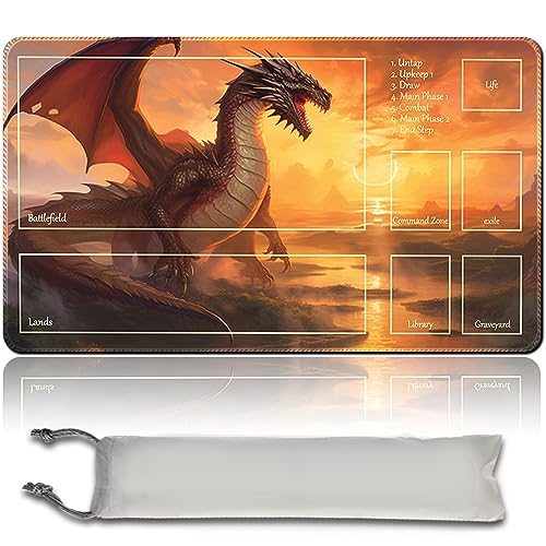 Premium Gaming Mat 60x35cm TCG Compatible with OCG CCG RPG MTG Gaming Mat, Mouse Mat Table Mat (Nicol-Bolas Original Game Mat)
