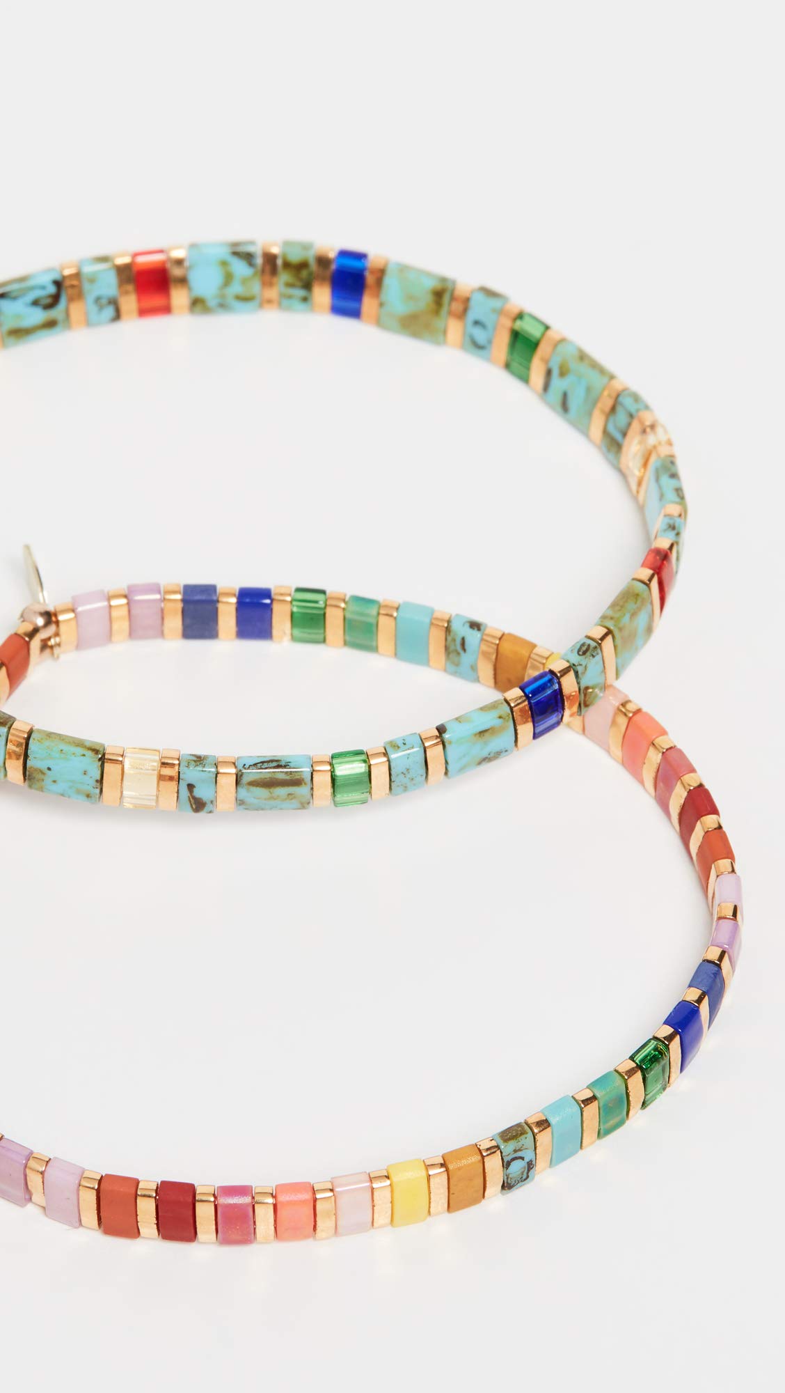 SHASHI Women's Set of 2 Bracelets, Jewel Tone, Floral, One Size