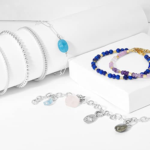 Silpada 'Columbina' Natural Aquamarine Charm in Sterling Silver